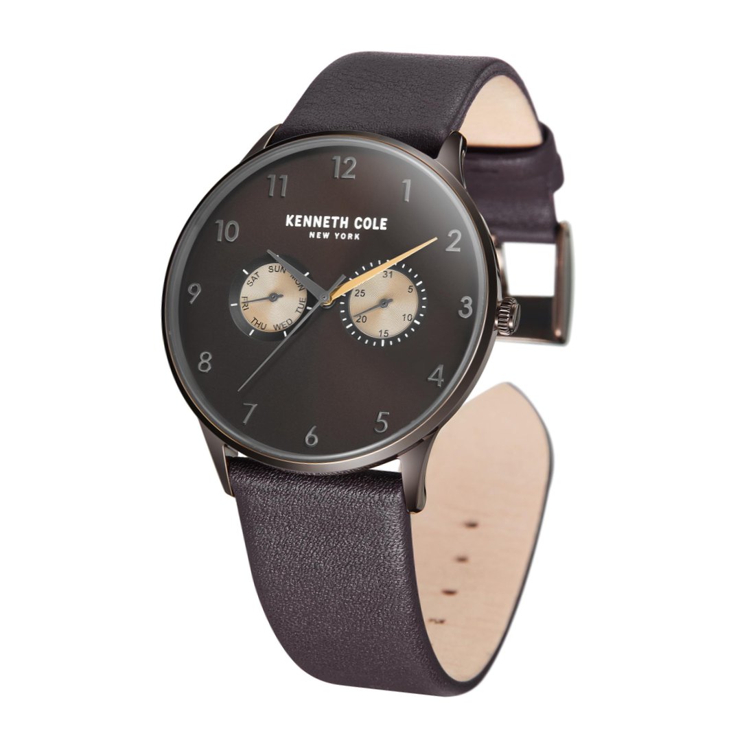 Buy Online Kenneth Cole Multifunction Brown Dial Watch for Men ...