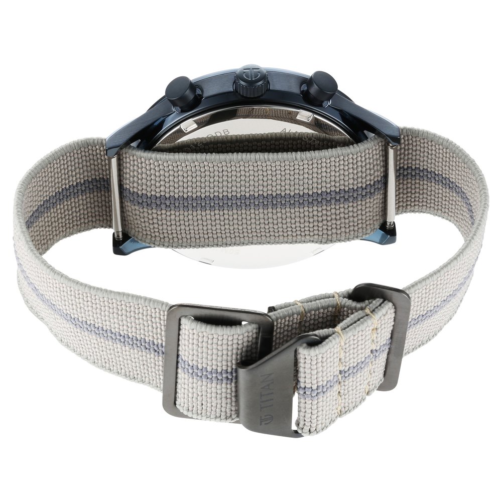 Buy Online Titan Athleisure Blue Dial Quartz Multifunction Nylon Strap ...