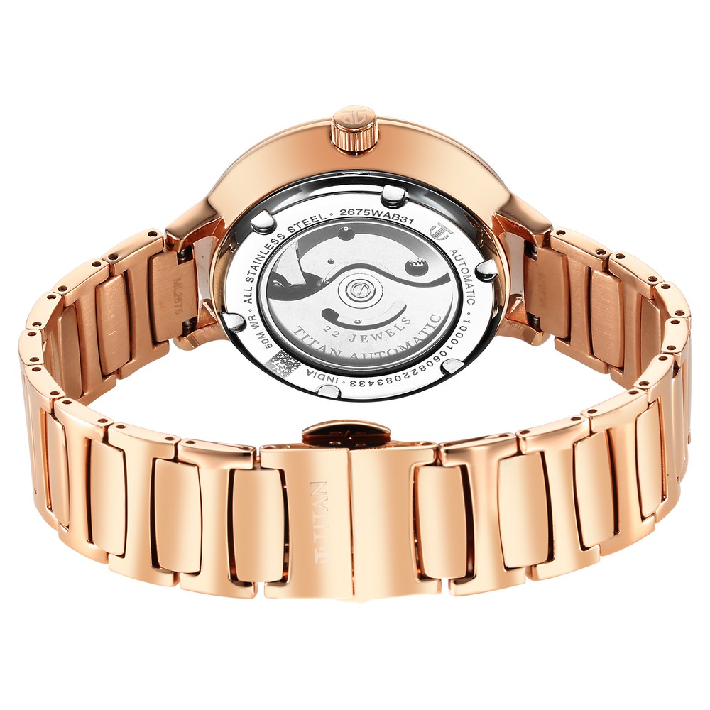 Buy Online Aventurine Automatic Blue Dial Automatic Watch for Women ...