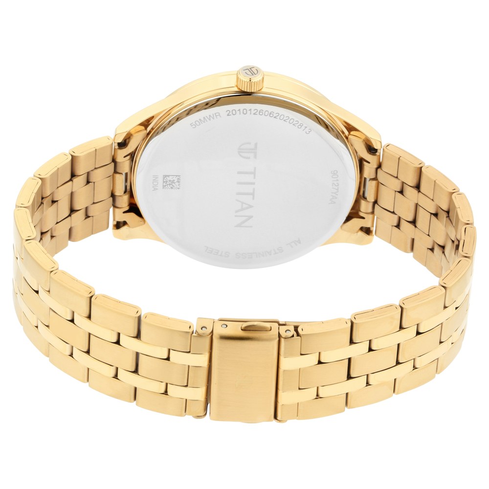 Buy Online Titan Regalia Opulent Black Dial Analog with Day and Date ...