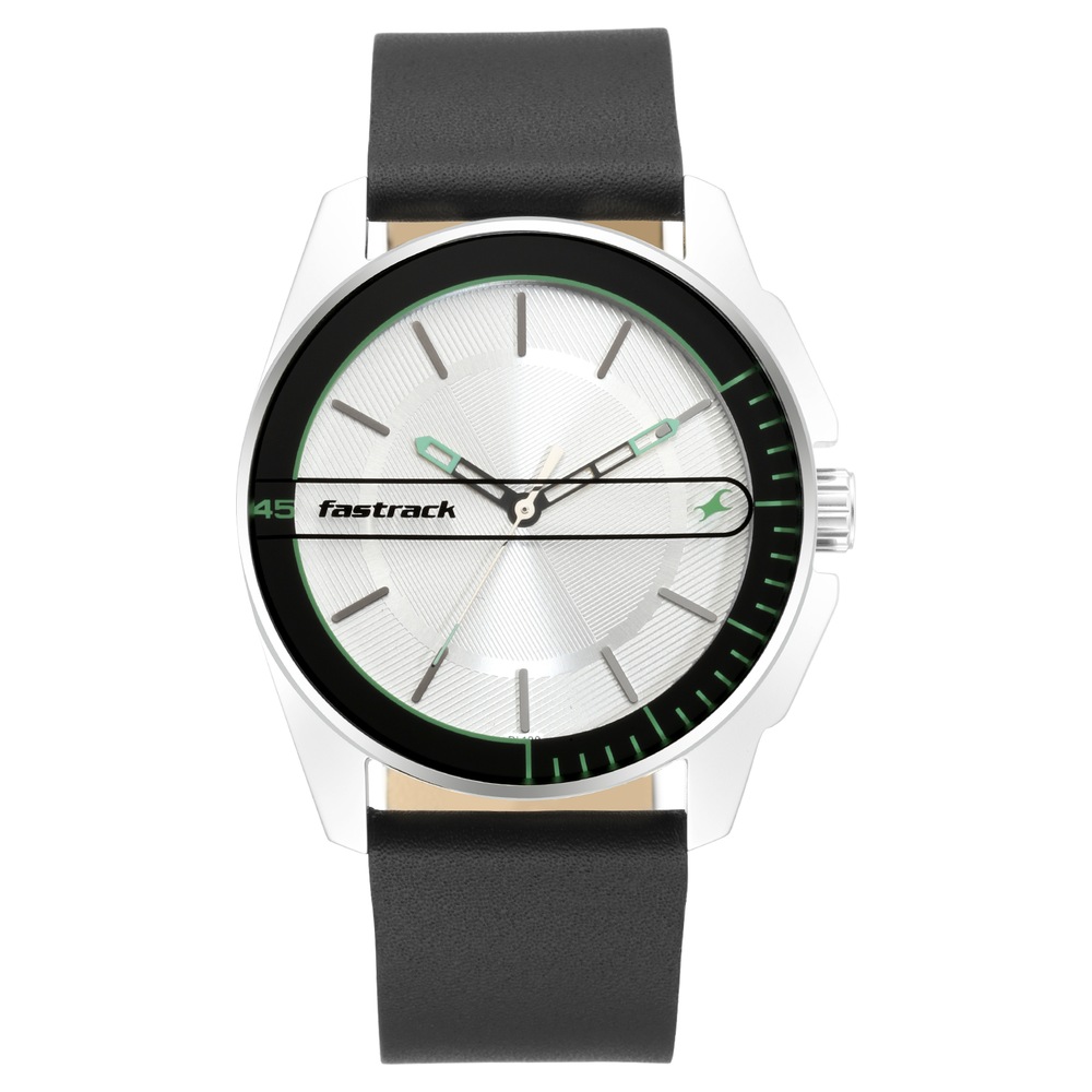 Buy Online Fastrack Wear Your Look Quartz Analog Silver Dial Leather ...