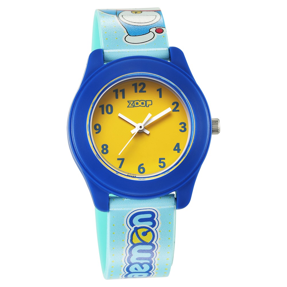 Buy Online Zoop Doraemon Analog Watch with Yellow Dial & Blue Strap for ...
