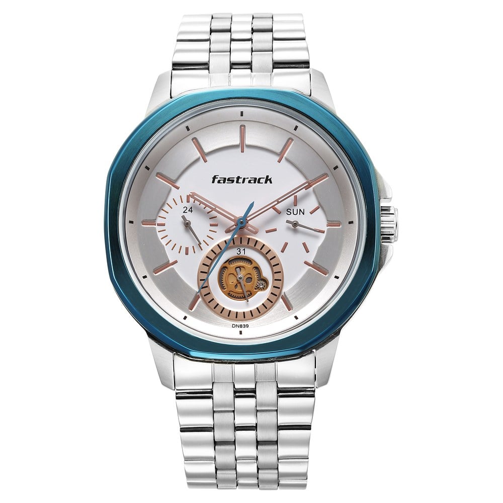 Buy Online Fastrack Exuberant Quartz Multifunction Silver Dial ...