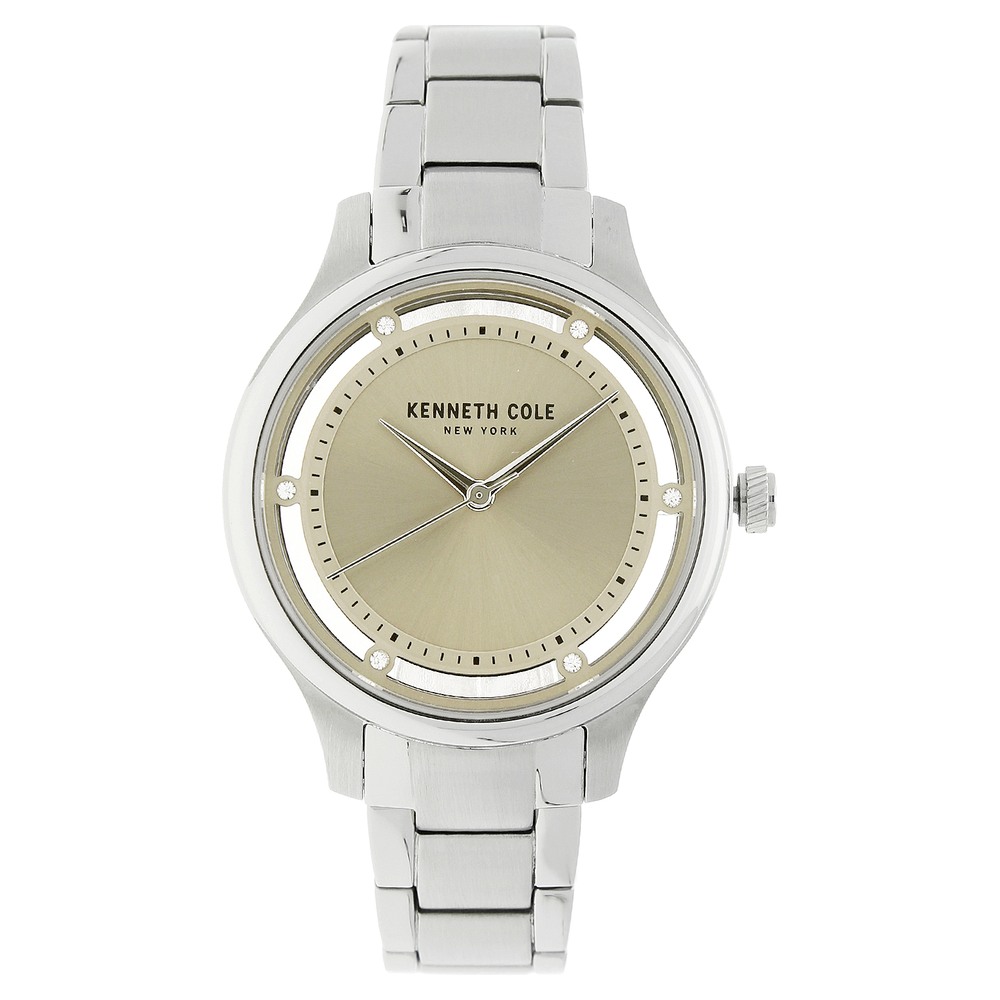 Buy Online Kenneth Cole Quartz Analog Grey Dial Stainless Steel Strap ...