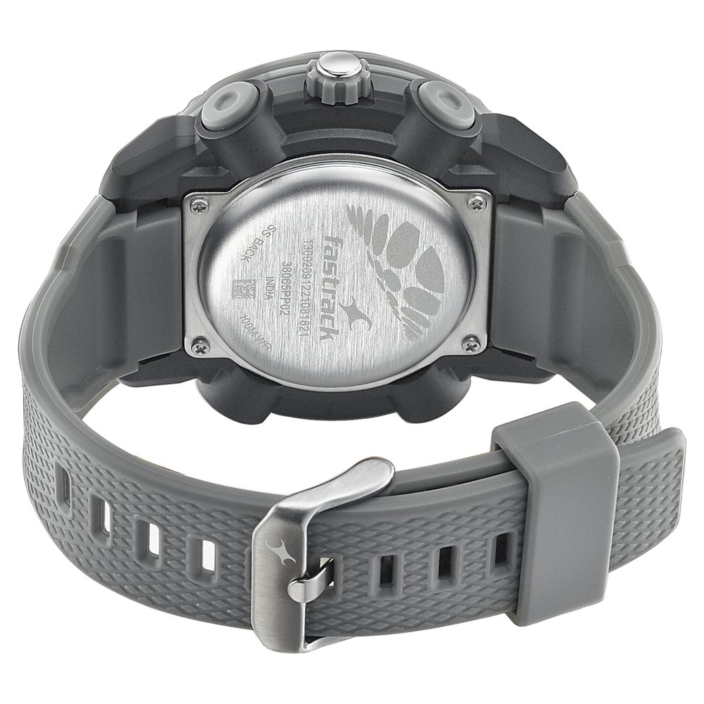 Buy Online Fastrack Streetwear Grey Dial with Grey Colour Strap Watch ...