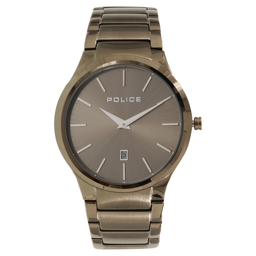 Buy Online Police Quartz Analog Green Dial Metal Strap Watch for Men ...
