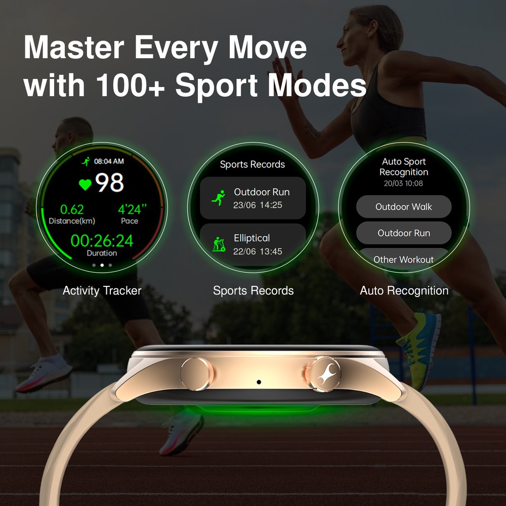 Buy Online Fastrack Optimus 2 Pro 3.63 cm AMOLED, Advanced Blazing Fast ...