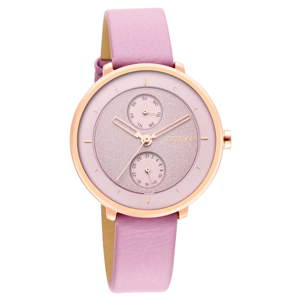 Buy Online Titan Pastel Dreams Quartz Analog Leather Strap Watch for ...