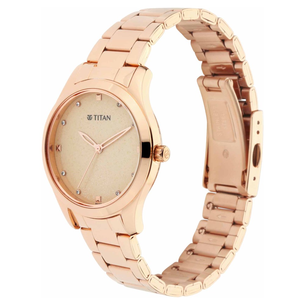 Buy Online Titan Sparkle Quartz Analog Metal Strap Watch for Women ...