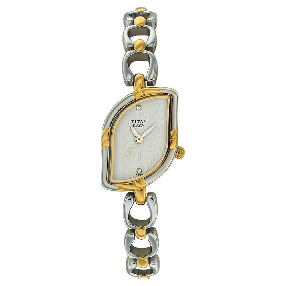 Buy Online Titan Quartz Analog Silver Dial Watch for Women - nb2431bm01 ...
