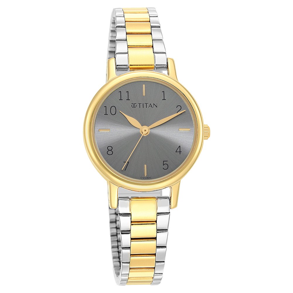 Buy Online Titan Karishma Grey Dial Analog Stainless Steel Strap watch ...