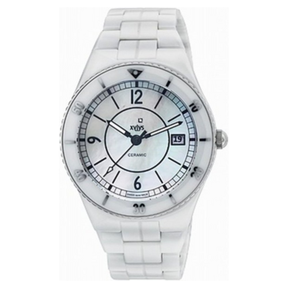 Buy Online Xylys Quartz Analog with Date White Dial Ceramic Strap Watch ...
