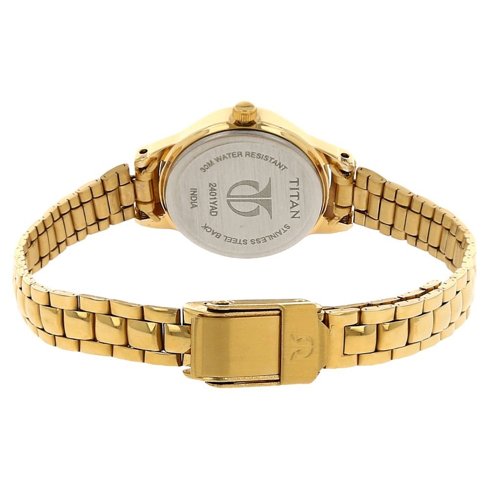 Buy Online Titan Quartz Analog White Dial Stainless Steel Strap Watch ...