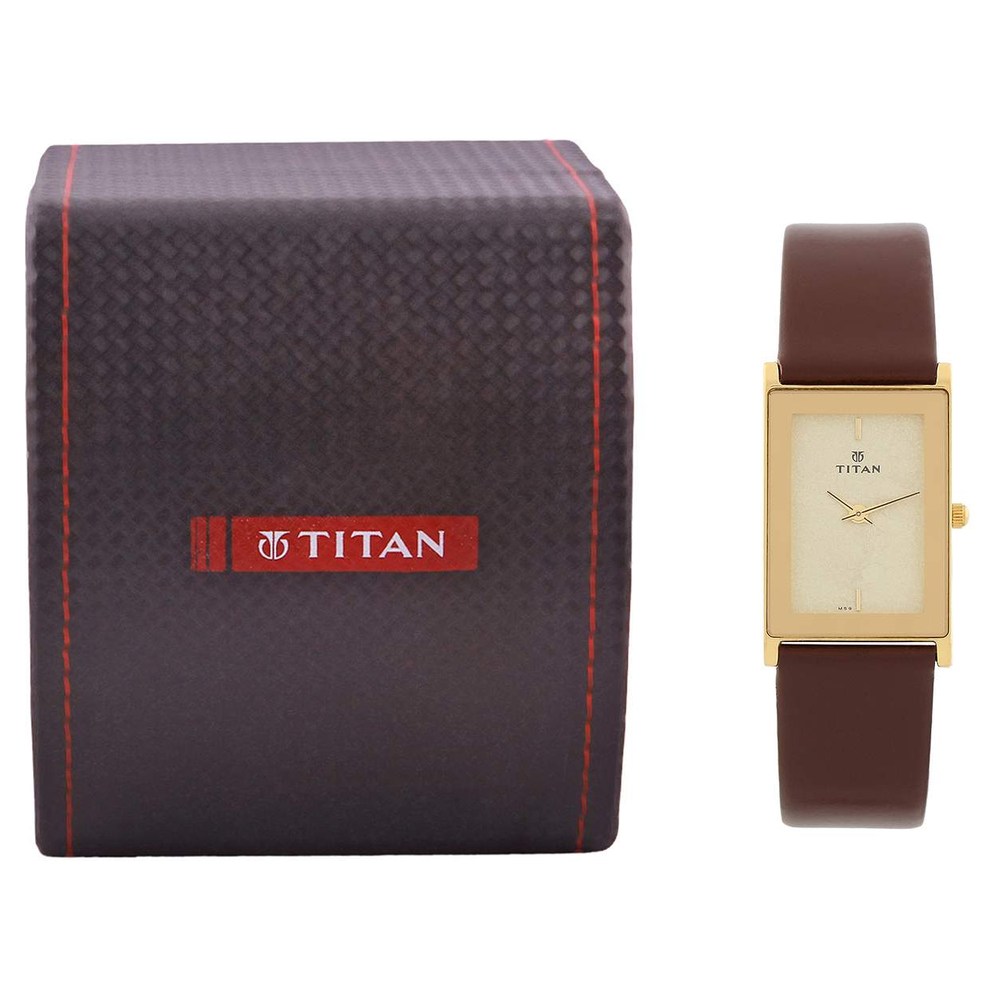 Buy Online Titan Quartz Analog Champagne Dial Watch for Men - nc291yl02 ...