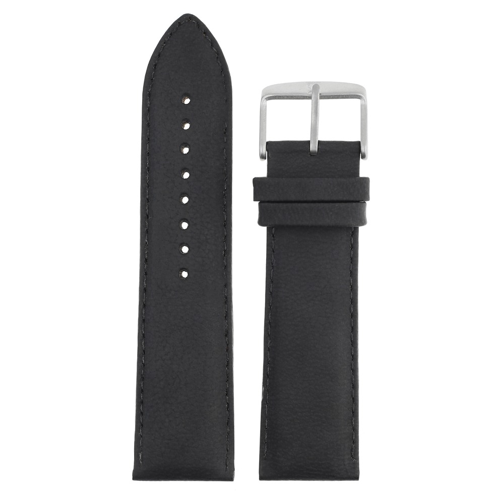 Buy Online 24 mm Black Genuine Leather Straps for Men - nf1918015024s ...