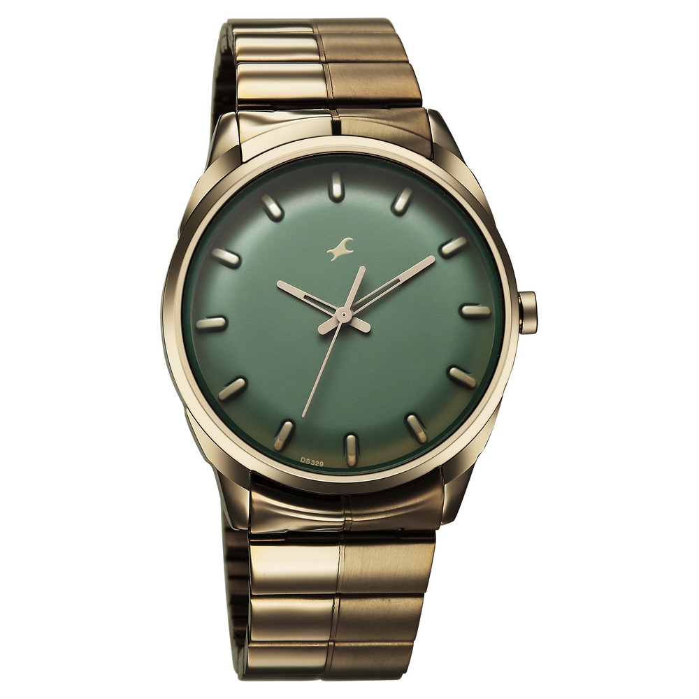 Buy Online Fastrack Chrome K Quartz Analog Green Dial K Chrome ...