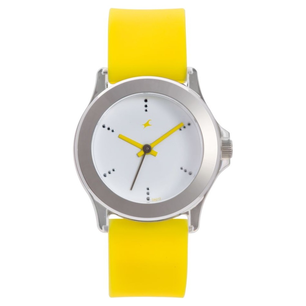 Buy Online Fastrack Quartz Analog White Dial Plastic Strap Watch for ...