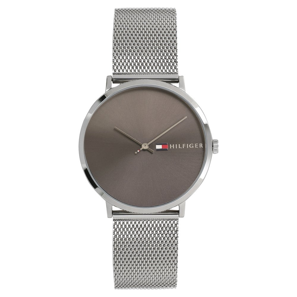 Buy Online Tommy Hilfiger Quartz Analog Grey Dial Metal Strap Watch for ...