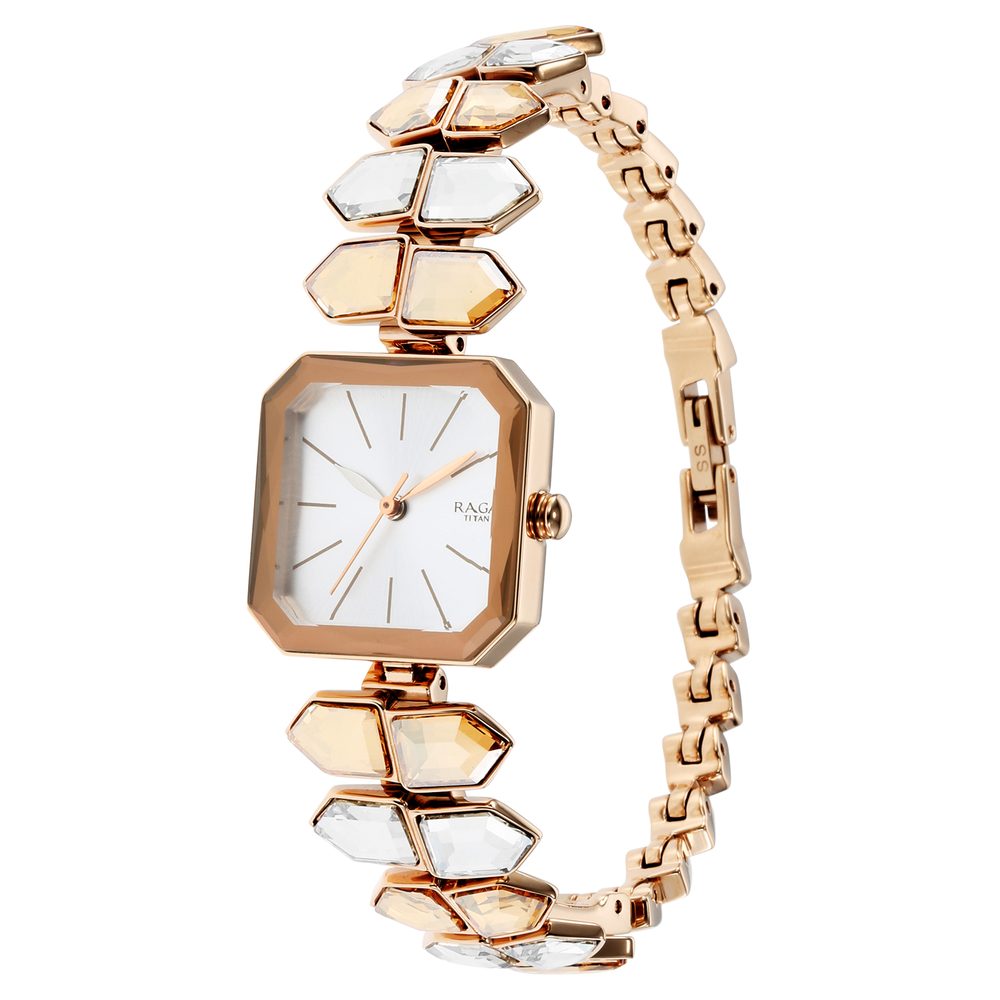Buy Online Titan Raga Love All Silver Dial Analog Metal Strap Watch for ...