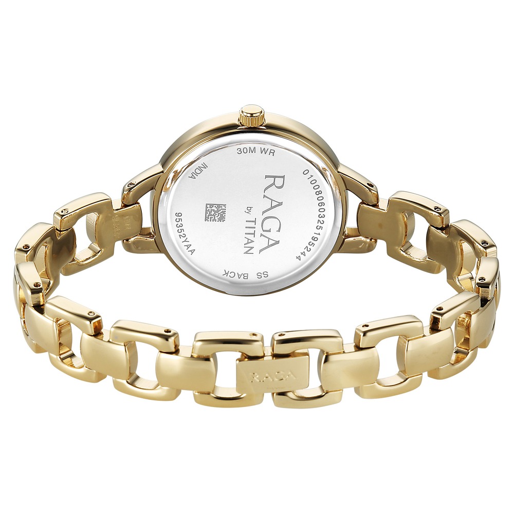 Buy Online Titan Raga Showstopper Quartz Analog Silver Dial Metal Strap ...