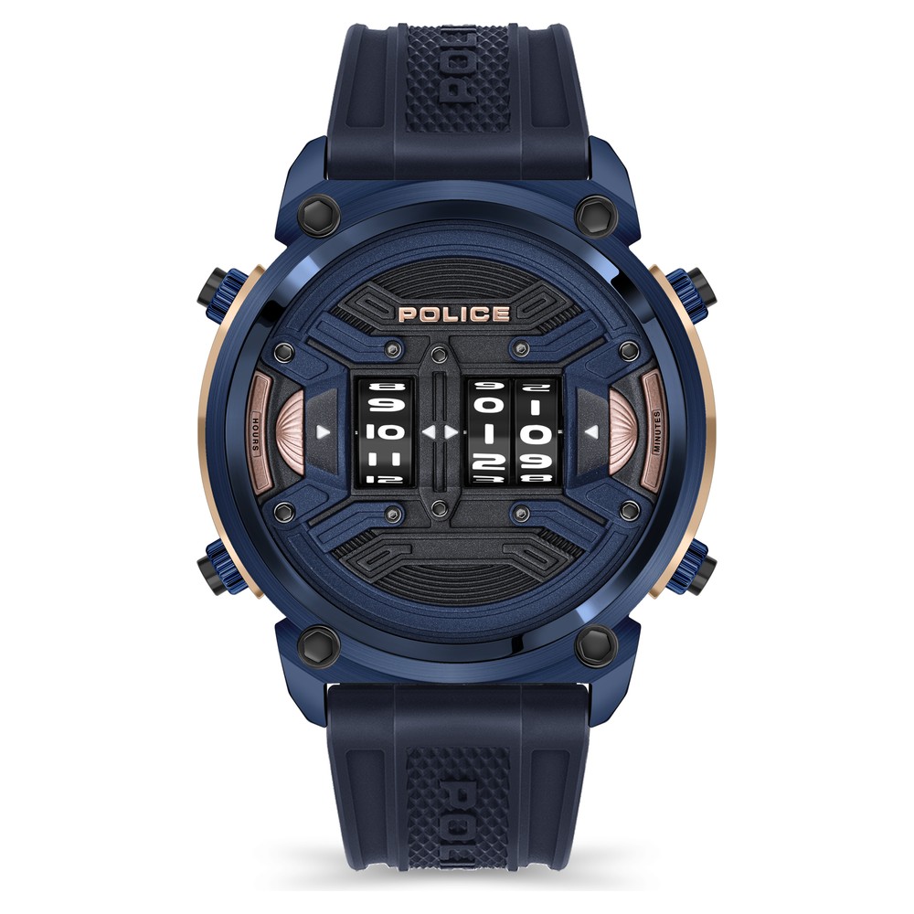 Buy Online Police Quartz Analog Grey Dial Silicone Strap Watch for Men ...