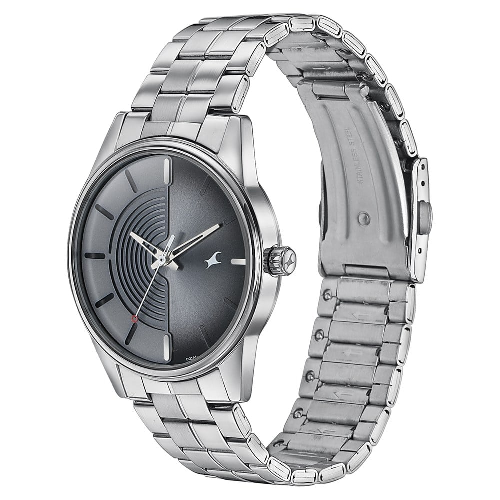 Buy Online Fastrack Stunners Quartz Analog Grey Dial Stainless Steel ...