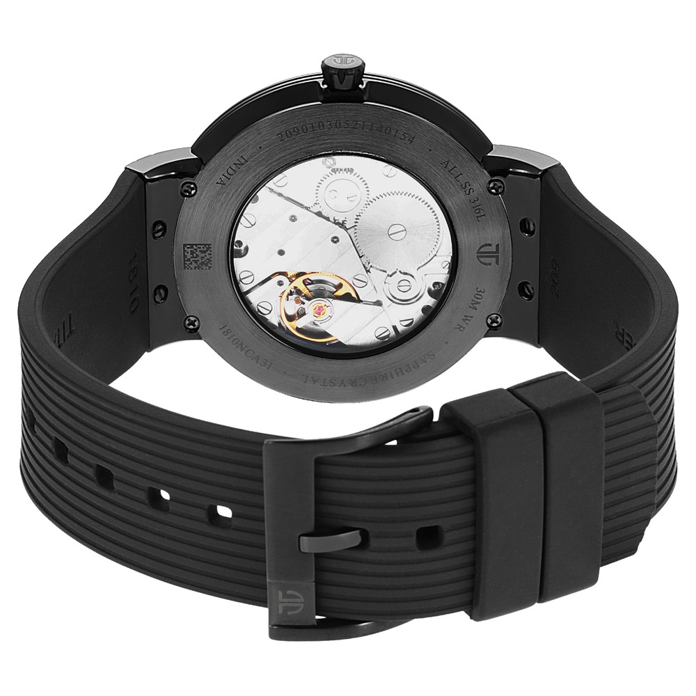 Buy Online Titan Edge Mechanical Black Dial Mechanical Strap Watch for ...