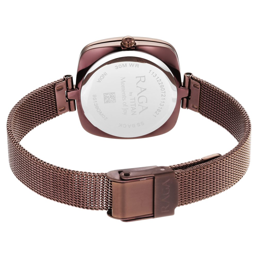 Buy Online Titan Raga Moments of Joy Brown Dial Analog Stainless Steel ...