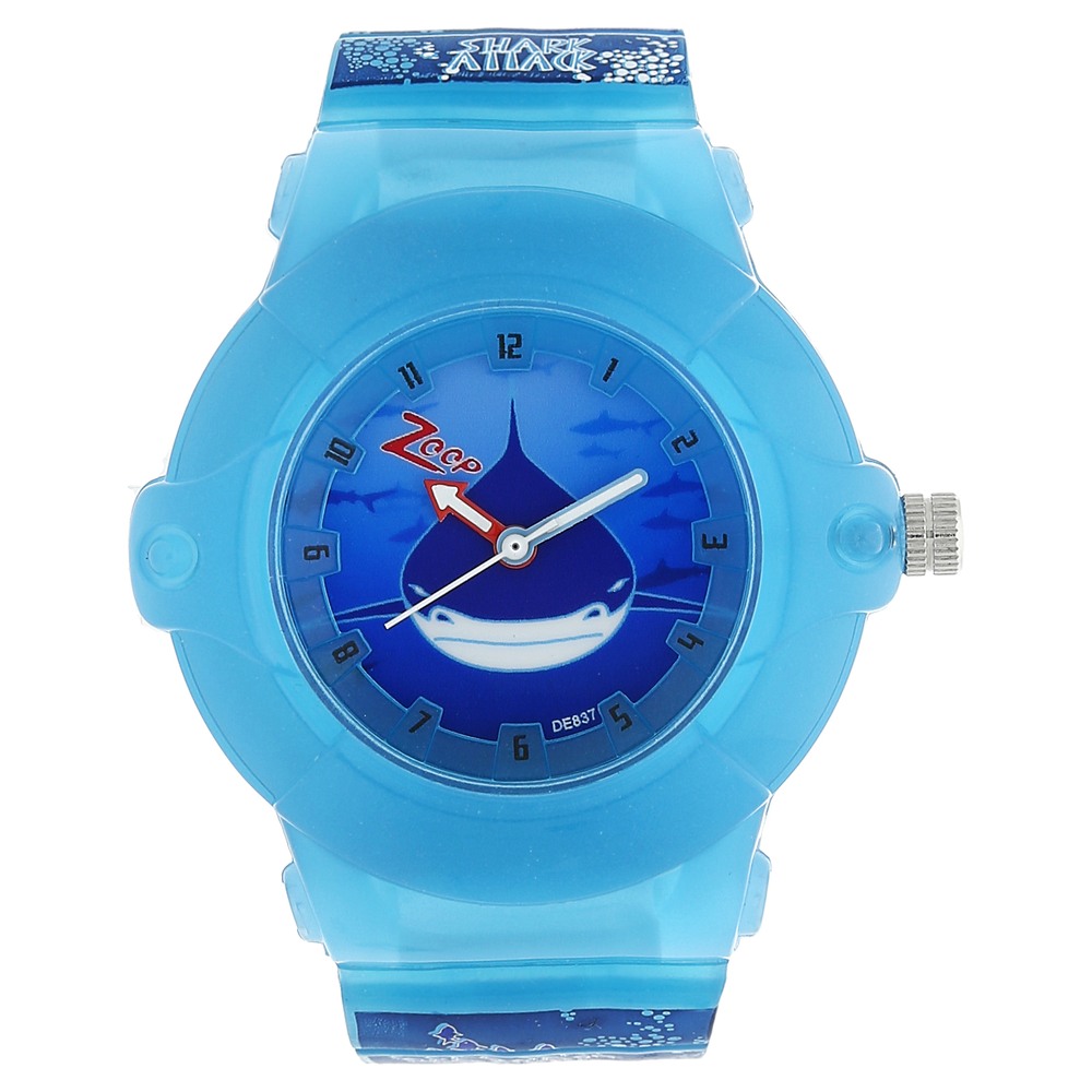 Buy Online Zoop By Titan Quartz Analog Blue Dial PU Strap Watch for ...