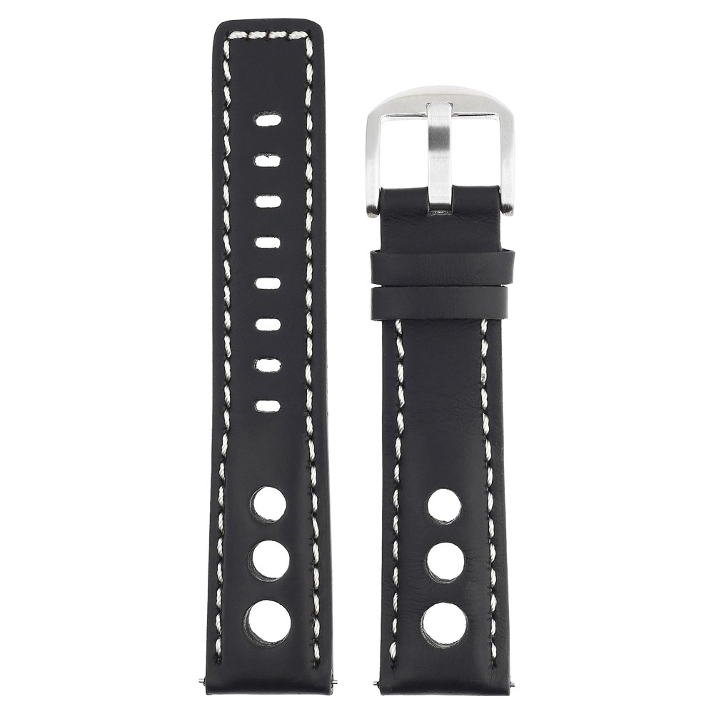 Buy Online 22 mm Black Genuine Leather Straps for Men - 1001035022s/p ...