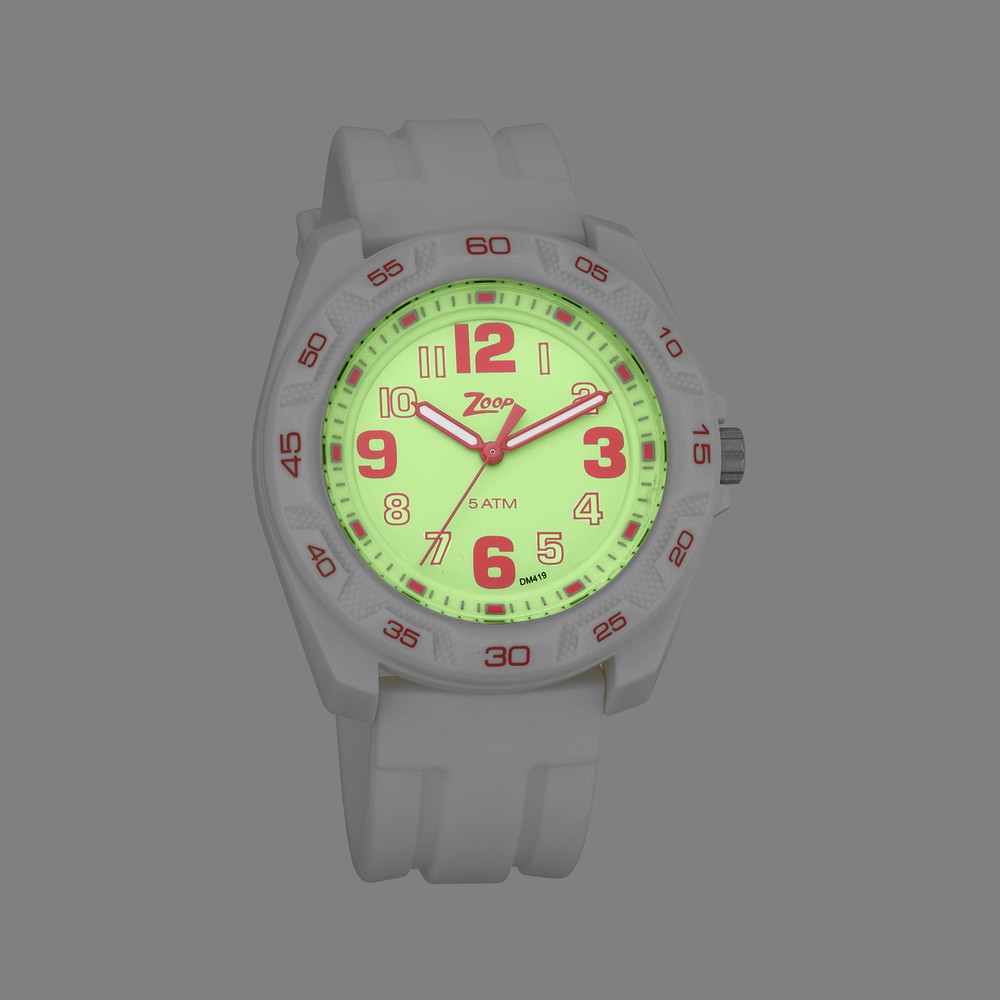 Buy Online Zoop Analog Watch with White Dial & White Strap for Boys ...