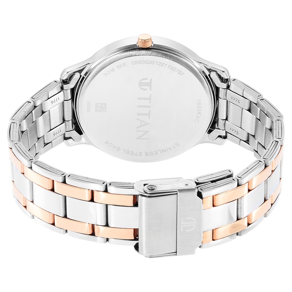 Buy Online Titan Quartz Analog Green Dial Stainless Steel Strap Watch ...