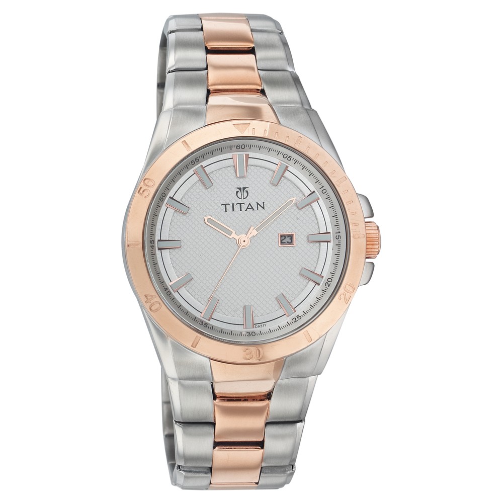 Buy Online Titan Quartz Analog with Date White Dial Watch for Men ...