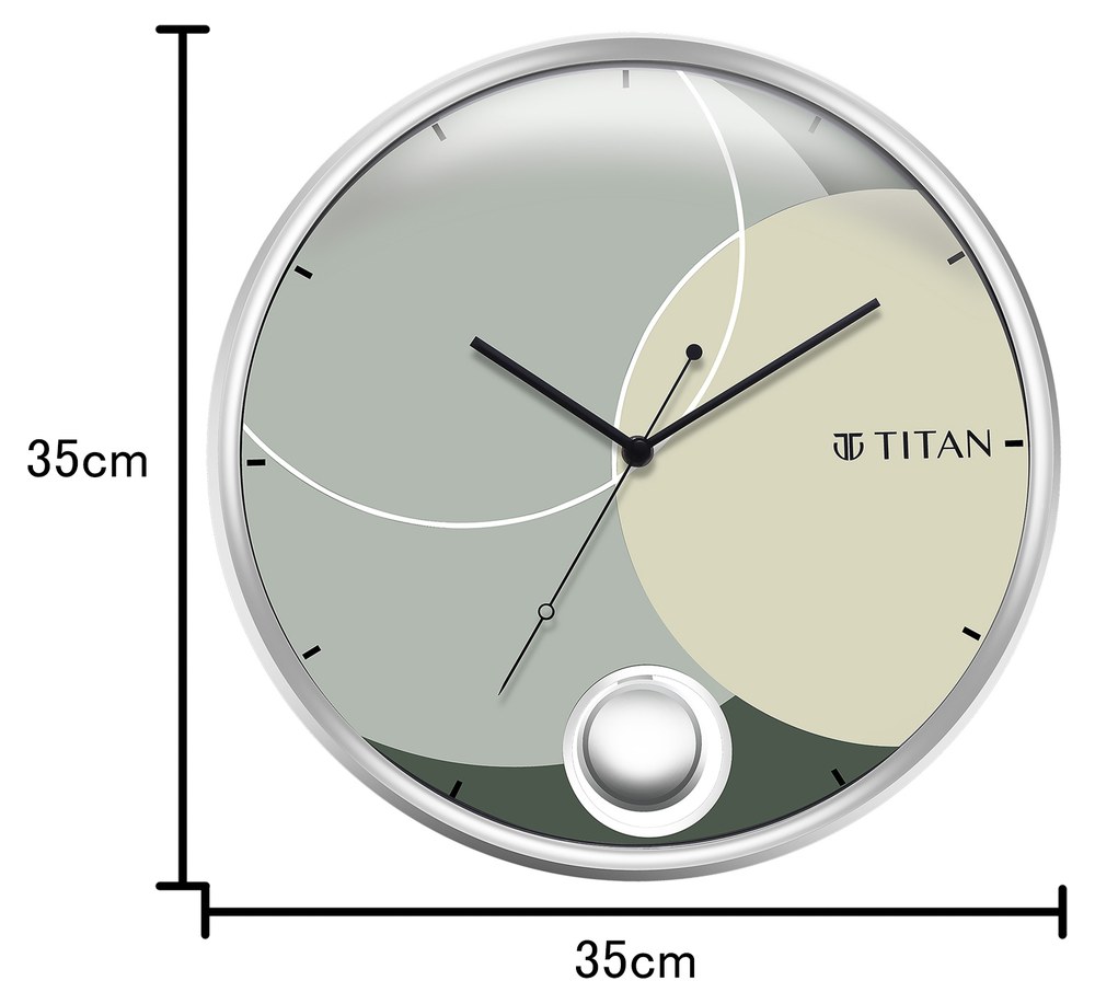 Buy Online Titan's Modern Classic 35 cm Pendulum Clock: Silent, Clear ...