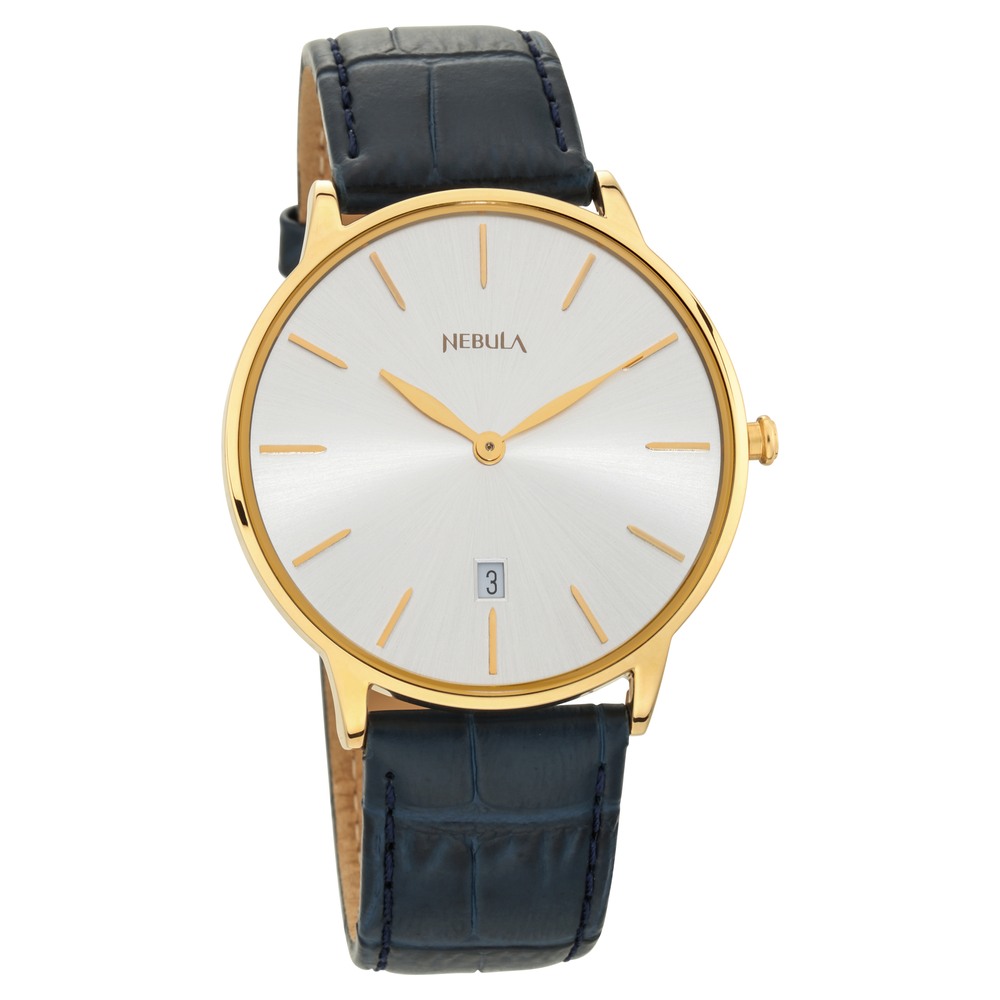 Buy Online Titan Nebula Lustre 18k Gold Analog Leather Strap Watch for ...