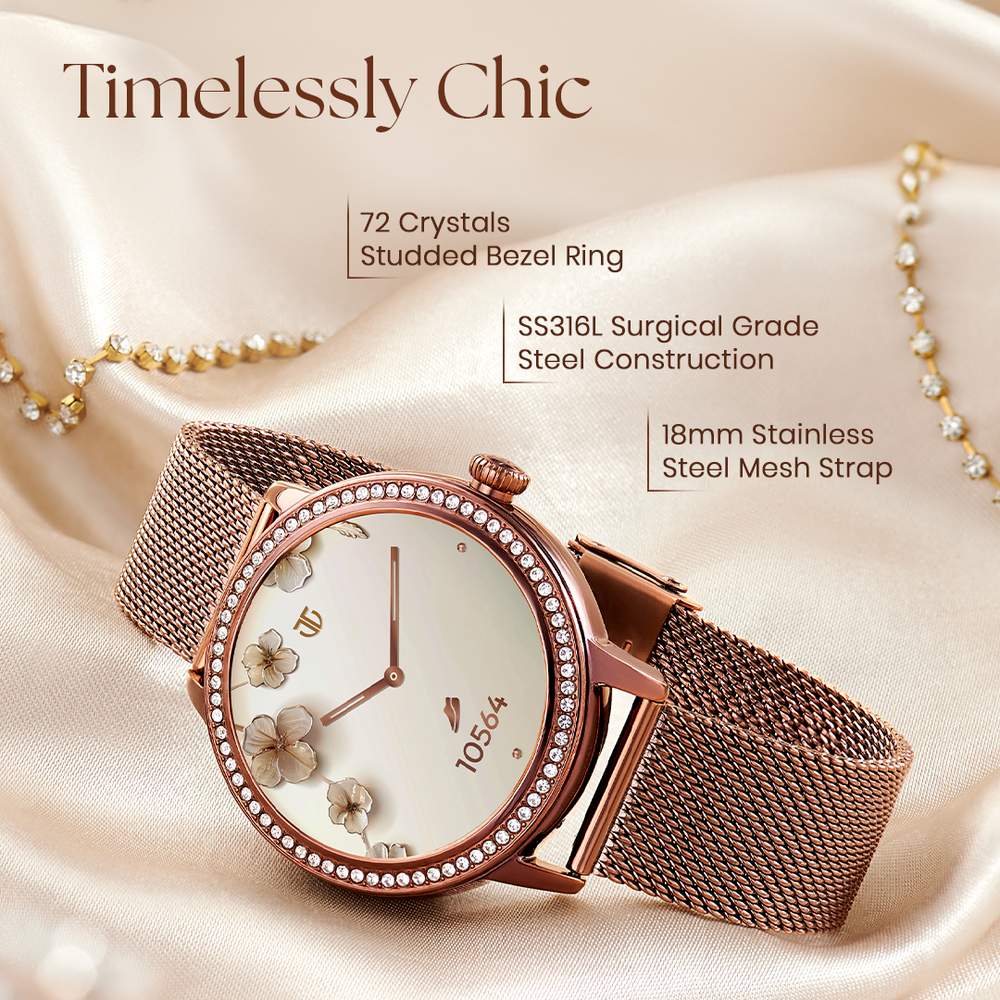 Buy Online Titan Valerie Premium Smartwatch with AllÂ 316L SS ...
