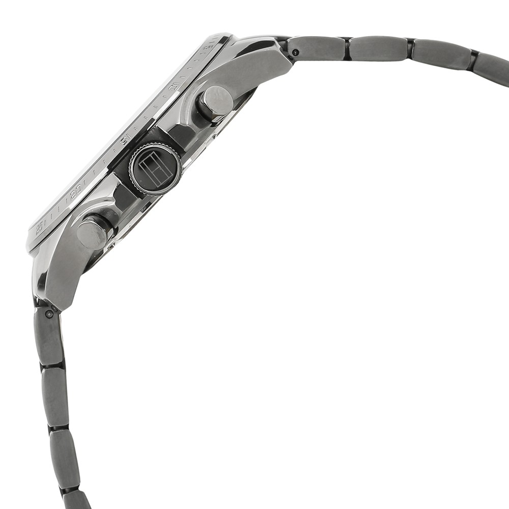 Buy Online Tommy Hilfiger Quartz Multifunction Grey Dial Stainless ...
