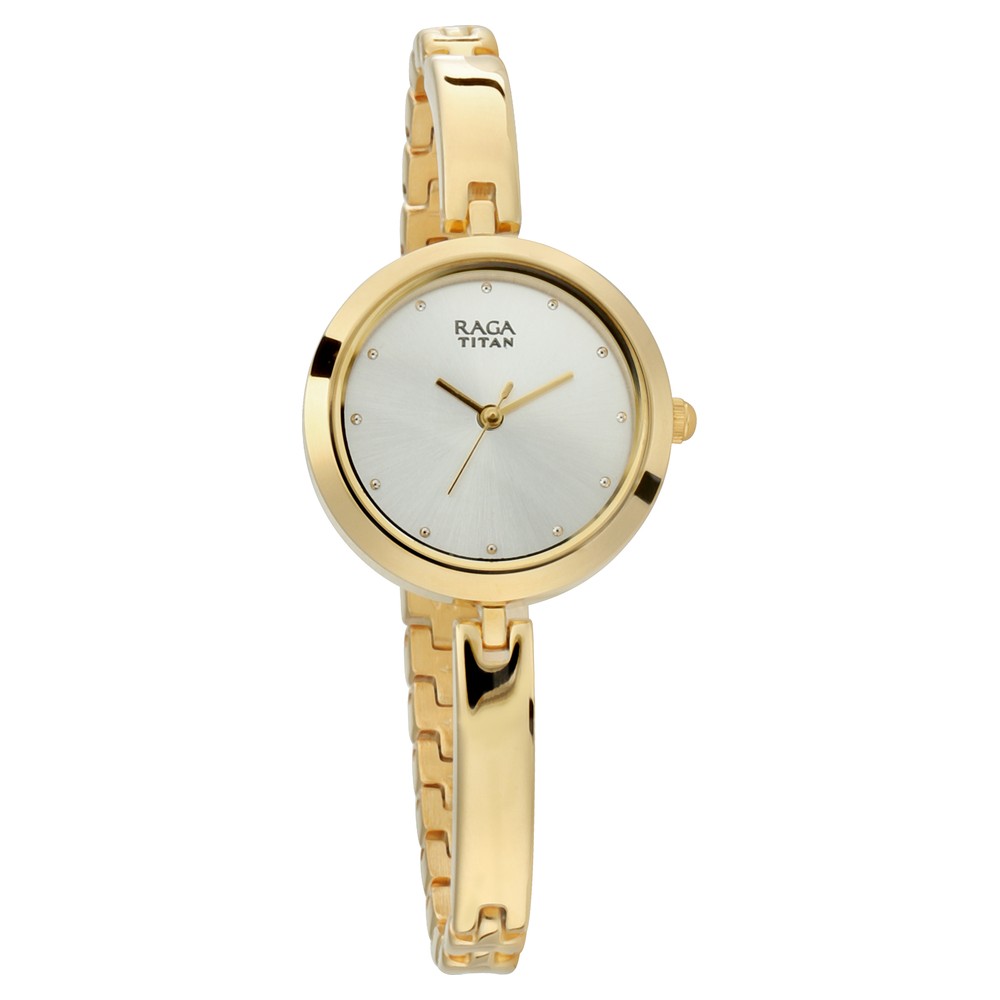 Buy Online Titan Raga Viva Silver Dial Women Watch With Metal Strap ...