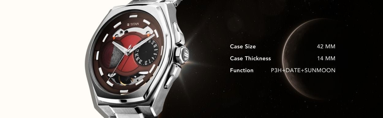 Buy Online Titan Caelum Titanium Automatic Multifunction - Stellar ...