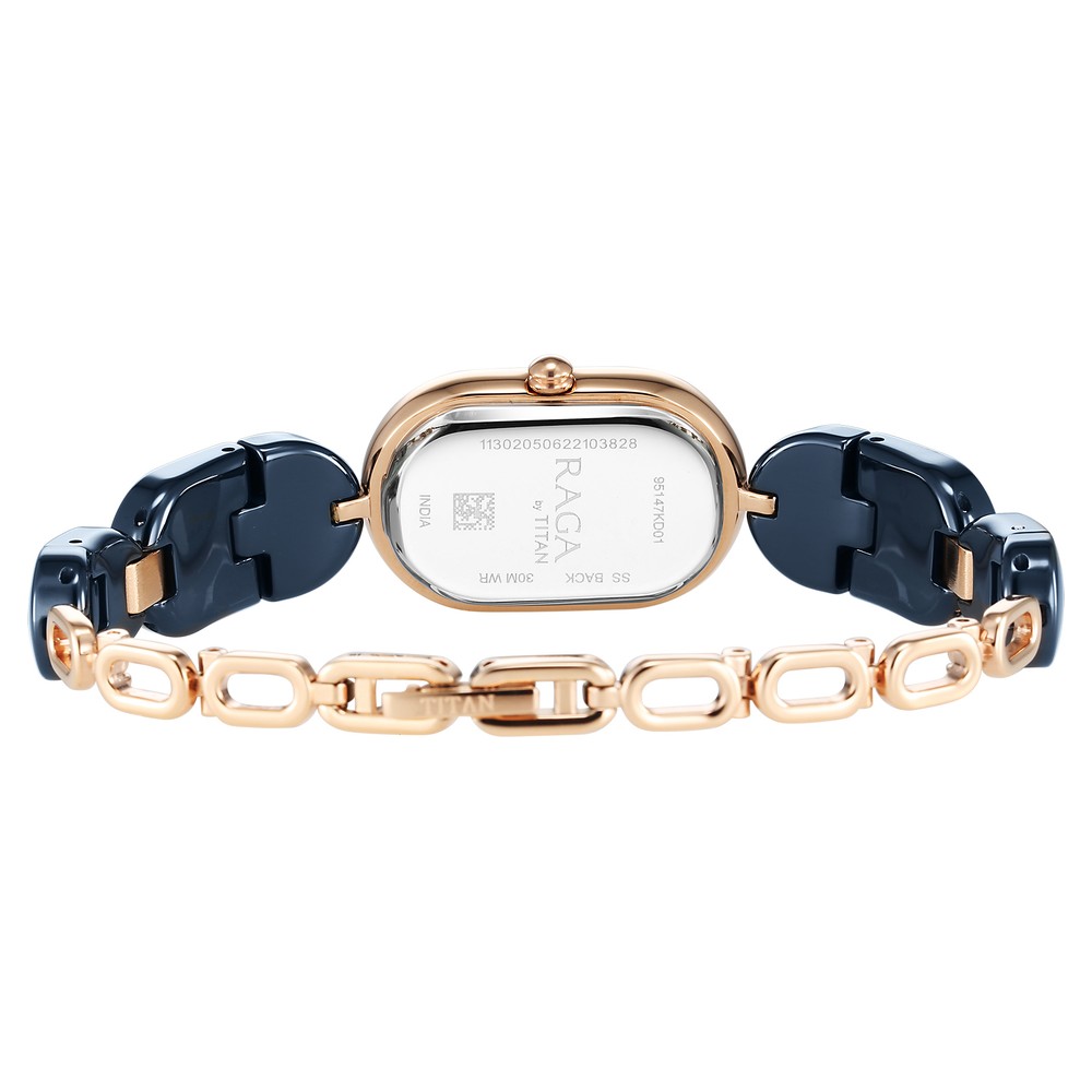 Buy Online Titan Raga Ceramics Quartz Analog Blue Dial Blue Ceramic ...