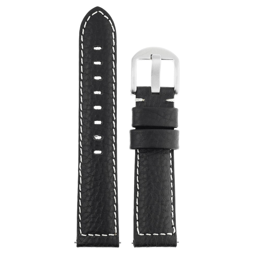 Buy Online 20 mm Black Genuine Leather Straps for Men 1001295020s p Titan