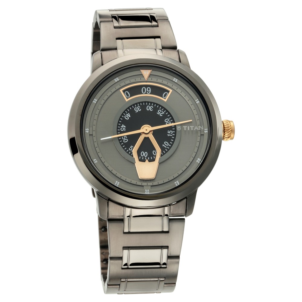 Buy Online Titan Maritime Anthracite Dial Analog Stainless Steel Strap ...