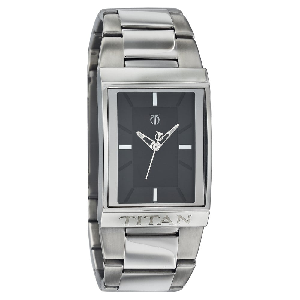 Buy Online Titan Quartz Analog Black Dial Watch for Men - nc9357sm01 ...
