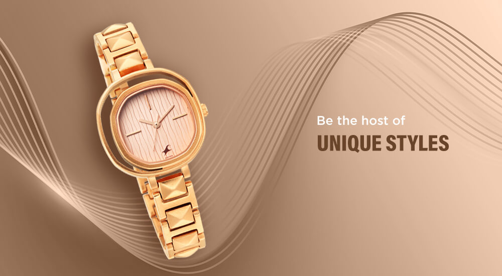 Buy Online Fastrack Opulence Quartz Analog Brown Dial Metal Strap Watch ...