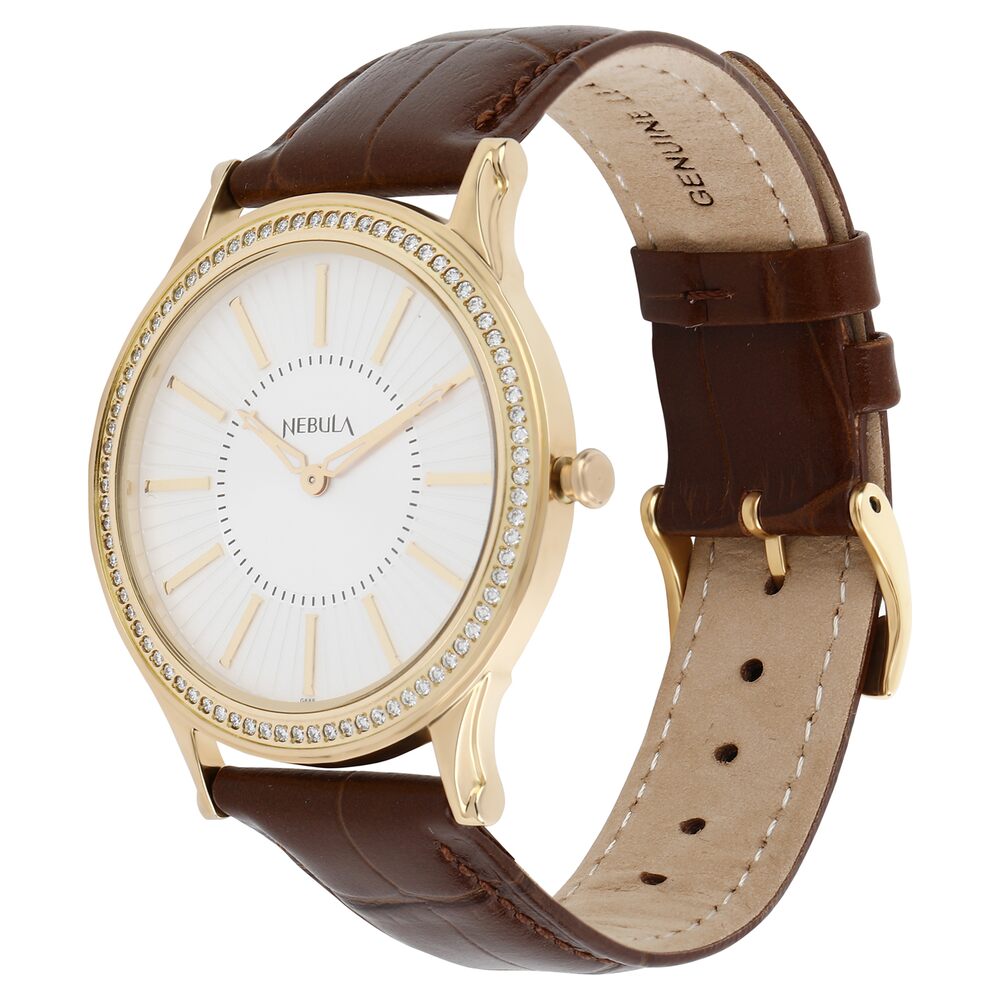 Buy Online Titan Nebula Vintage 18k Gold Analog Diamond Studded Bezel ...