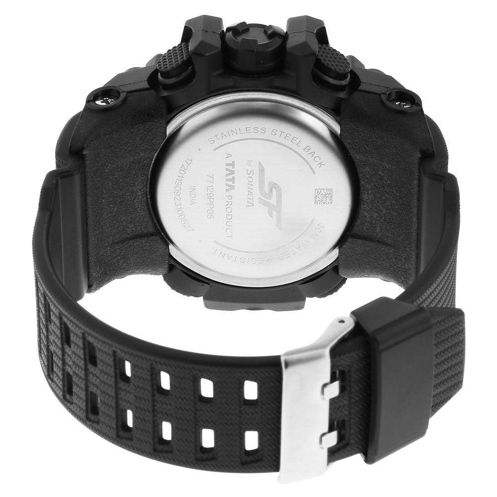 Buy Online SF Sparq Quartz Digital Analog Digital Black Round Dial ...
