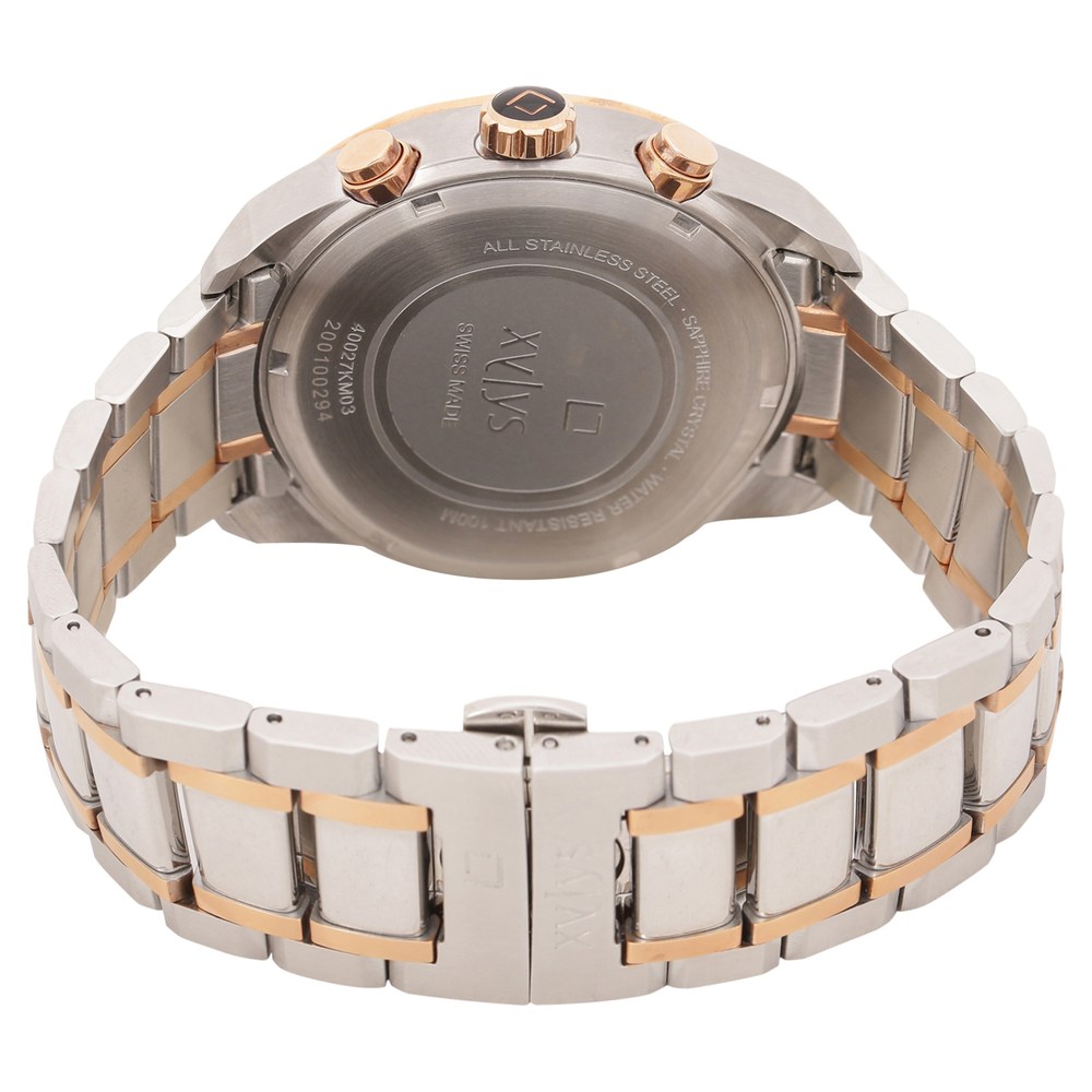 Buy Online Xylys Quartz Chronograph Grey Dial Two Toned Stainless Steel ...