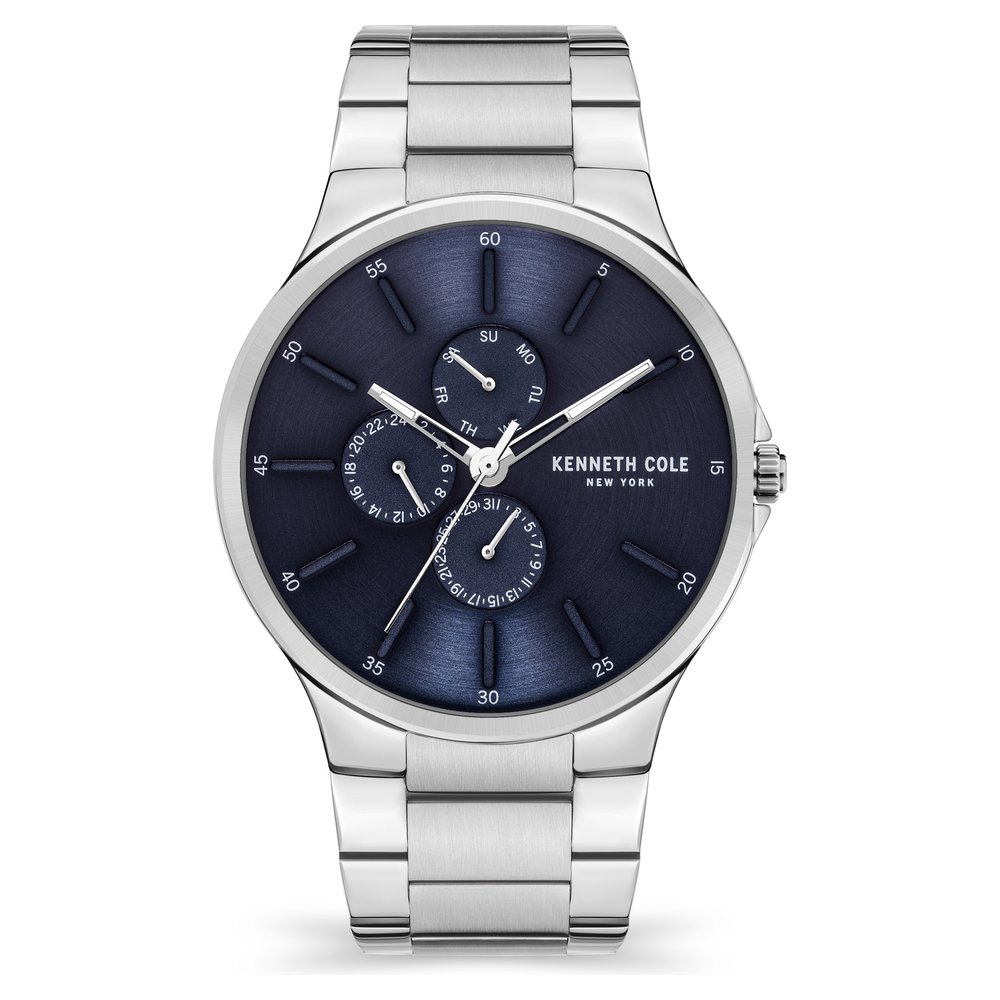 Buy Online Kenneth Cole Blue Dial Stainless Steel Strap Watch For Men ...