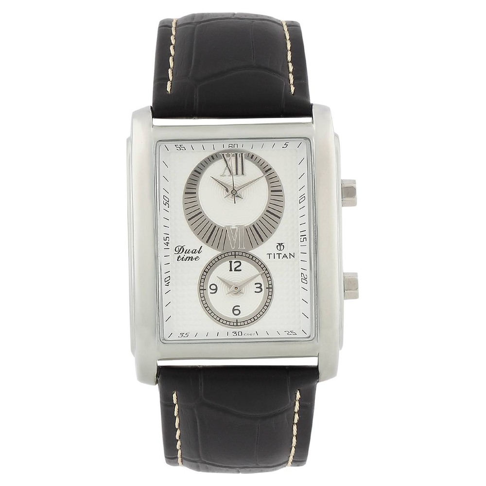 Buy Online Titan Octane White Dial Analog Leather Strap watch for Men ...