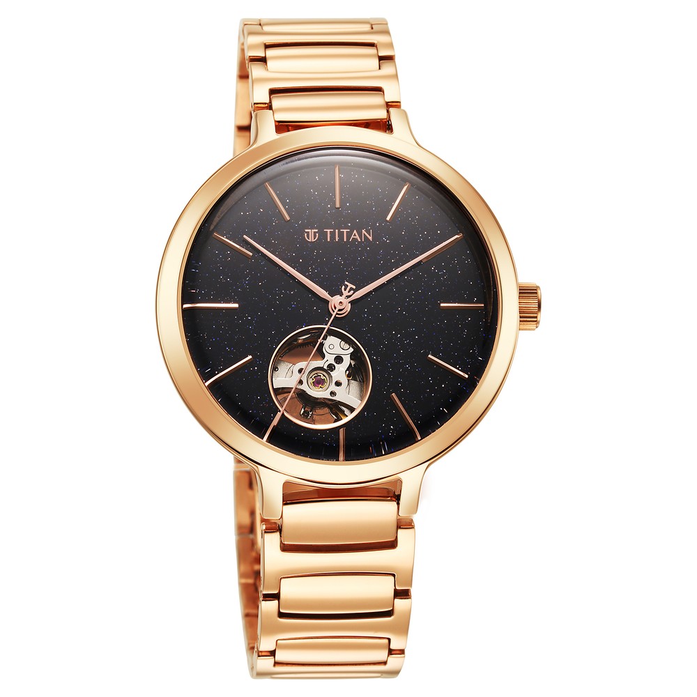 Buy Online Aventurine Automatic Blue Dial Automatic Watch for Women ...